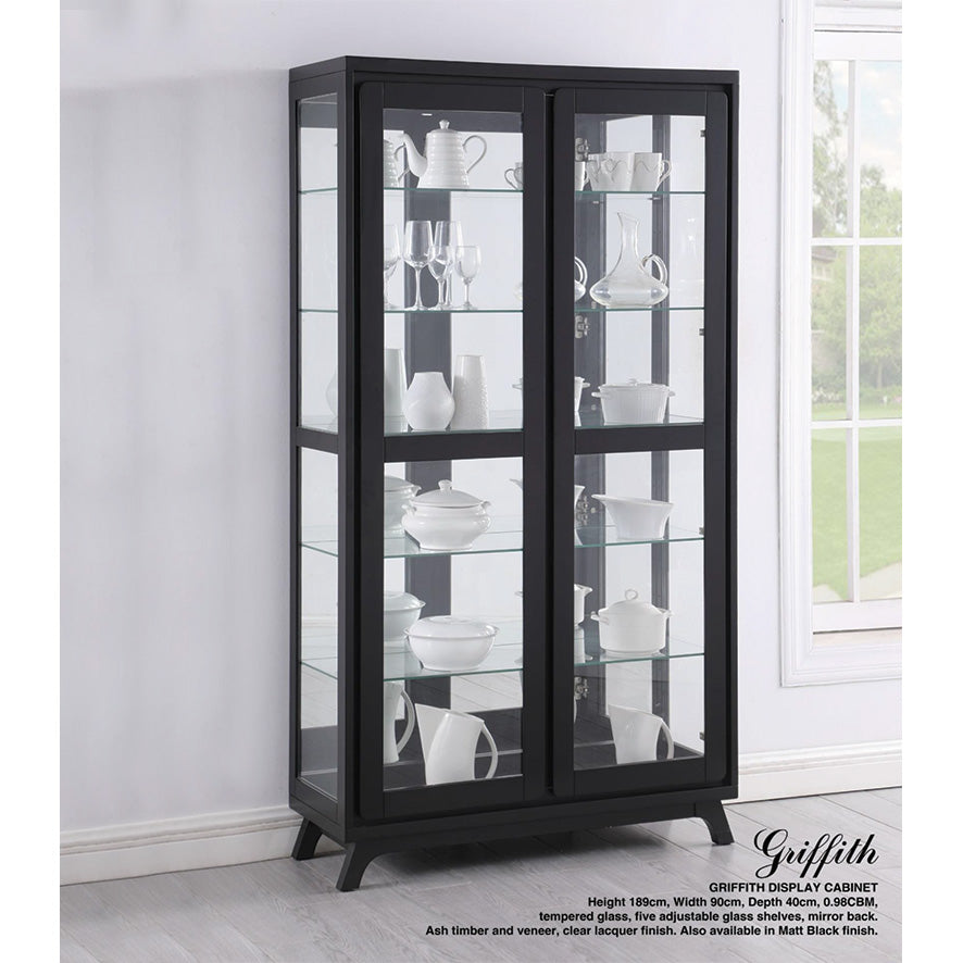 Glass Display Cabinets Mirror Display Cabinet With A Glass Doors And